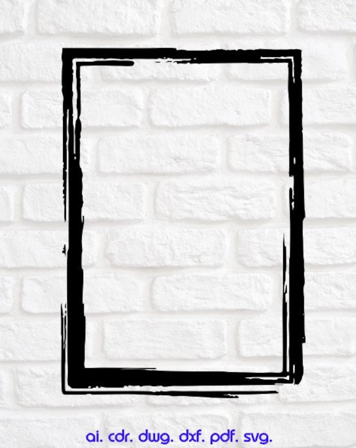 Distressed Frame Svg Grunge Frame Svg Square Frame Svgframe - Etsy