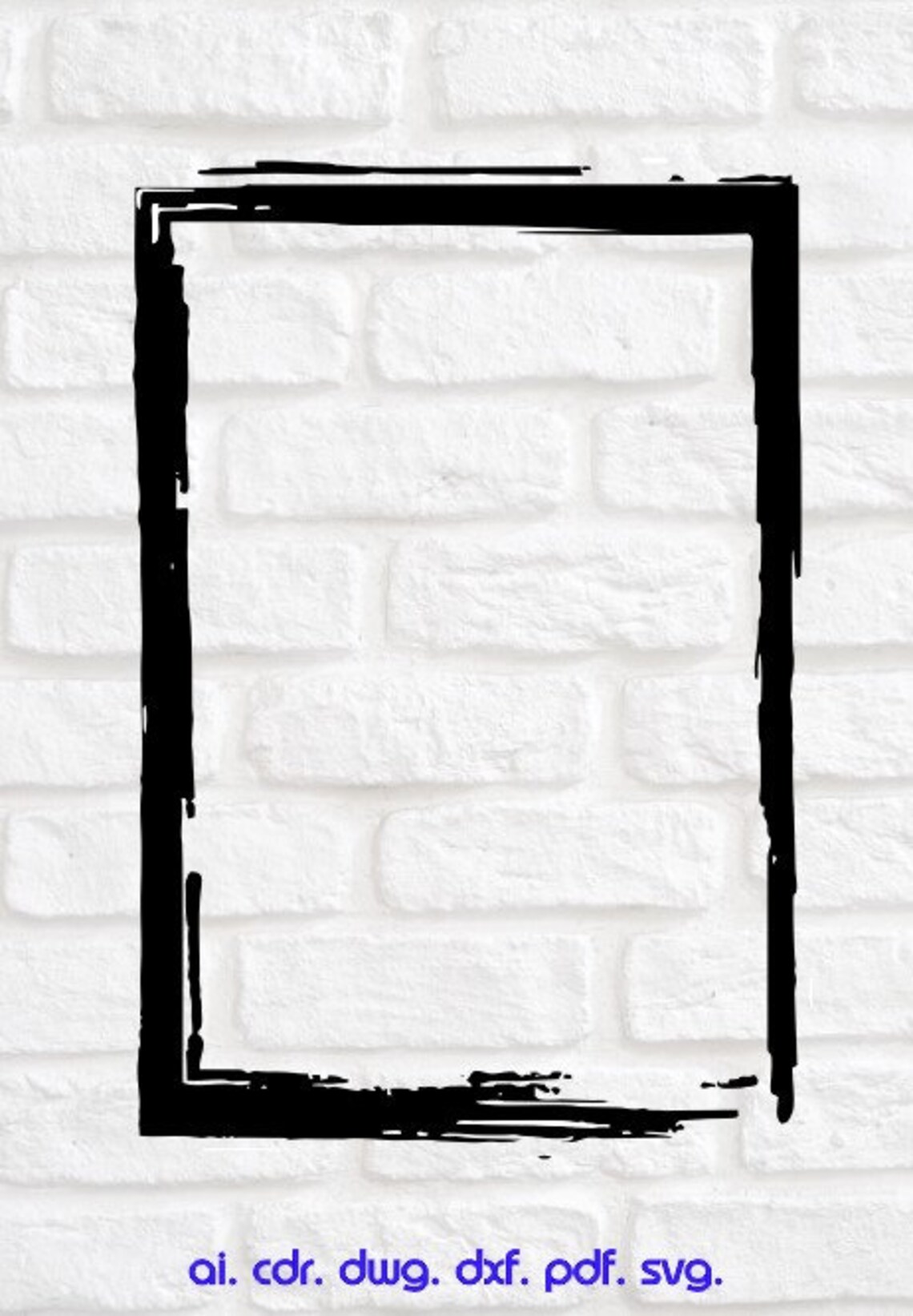 Distressed Frame Svg Grunge Frame Svg Square Frame Svgframe - Etsy