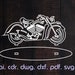 Motorcycle With Base Svg 3mm, Harley Svg, Motor Bike Svg, Biker Svg ...
