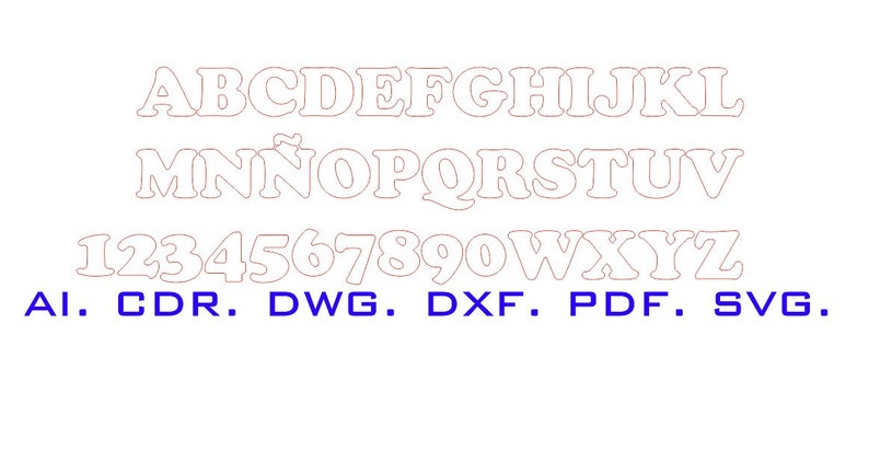 Alphabet Svg Vector, Letters and Numbers Letters Vector Art File ...