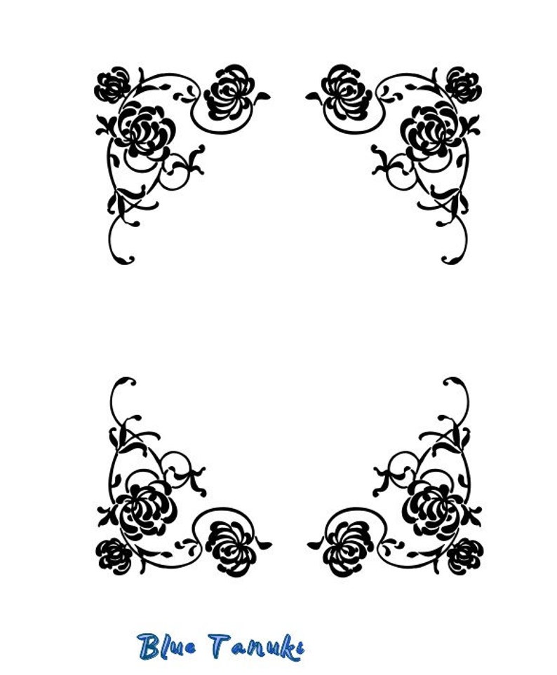 90 Corner Vector Pack /instant Digital Download /cdr Wmf - Etsy