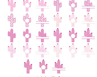 Cactus SVG Bundle Cactus Flower SVG File Succulent Png for Shirts Cacti ...