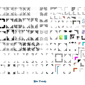 90 Corner Vector Pack /instant Digital Download /cdr, Wmf, Cmx Files ...