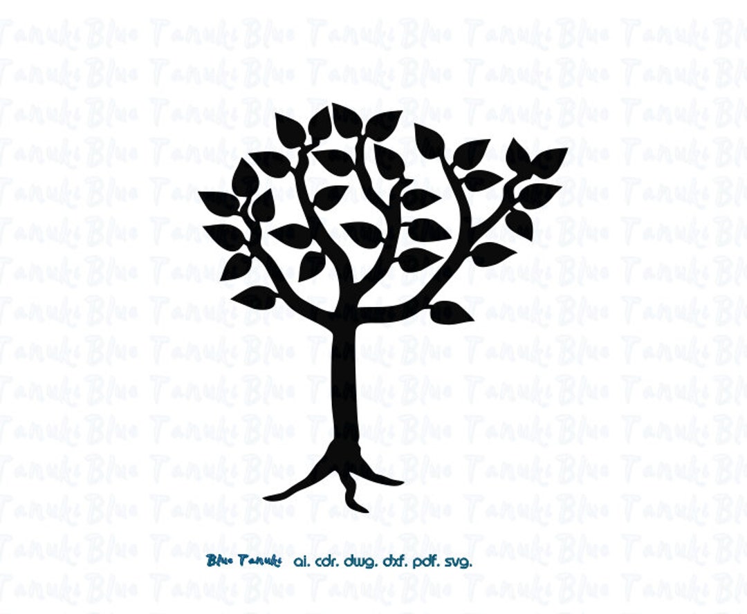 Tree With Leaves Svg, Tree Svg, Forest Svg Bundle, Woodland Svg, Bare ...