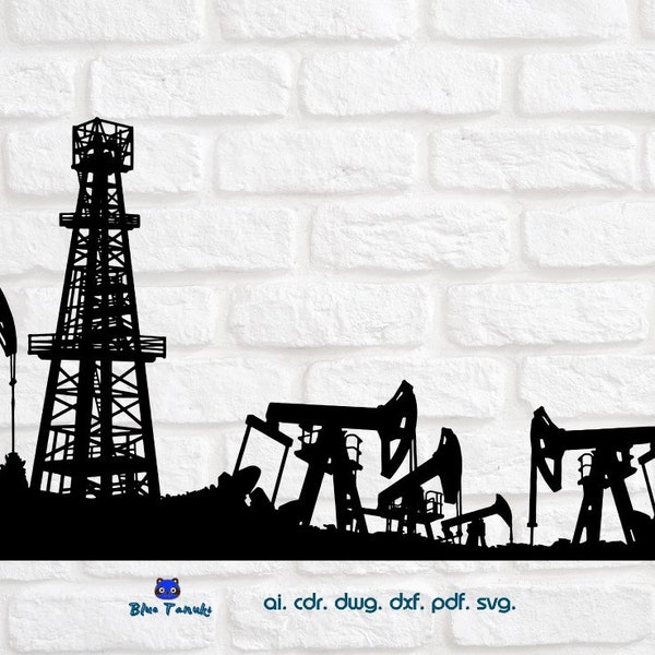 Oil Field Svg - Etsy