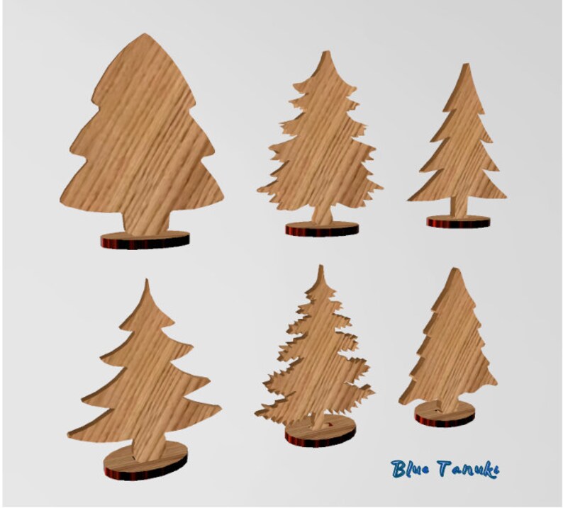 Stand Christmas Tree SVG, Pine Tree, Tree Svg, Tree Silhouette Svg ...