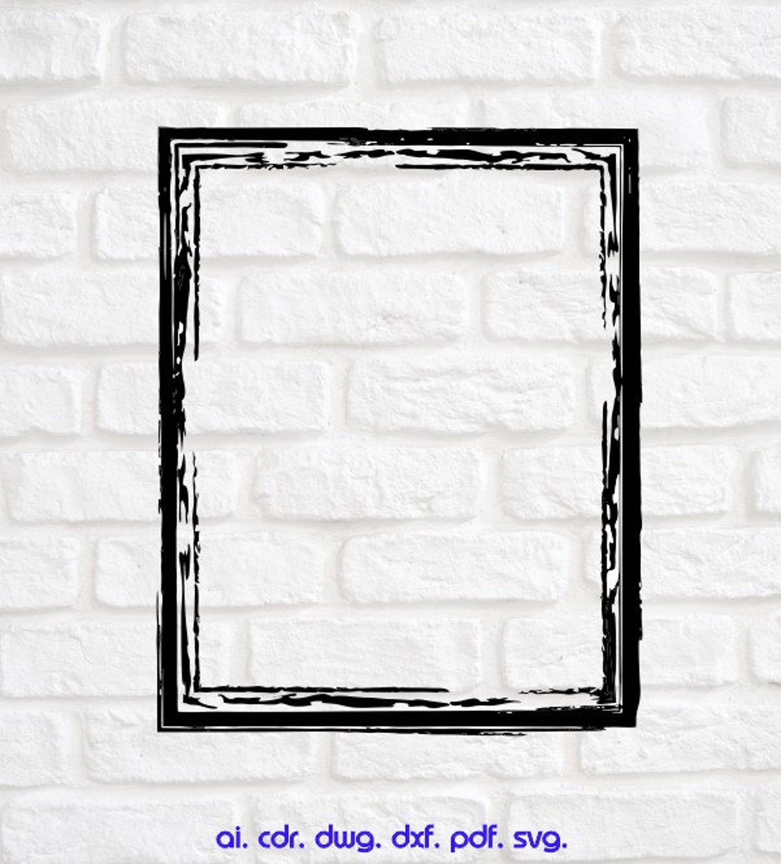 Distressed Frame Svg, Grunge Frame Svg, Square Frame Svg,frame Clipart ...