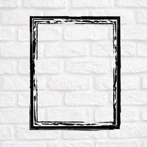 Distressed Frame Svg, Grunge Frame Svg, Square Frame Svg,frame Clipart ...