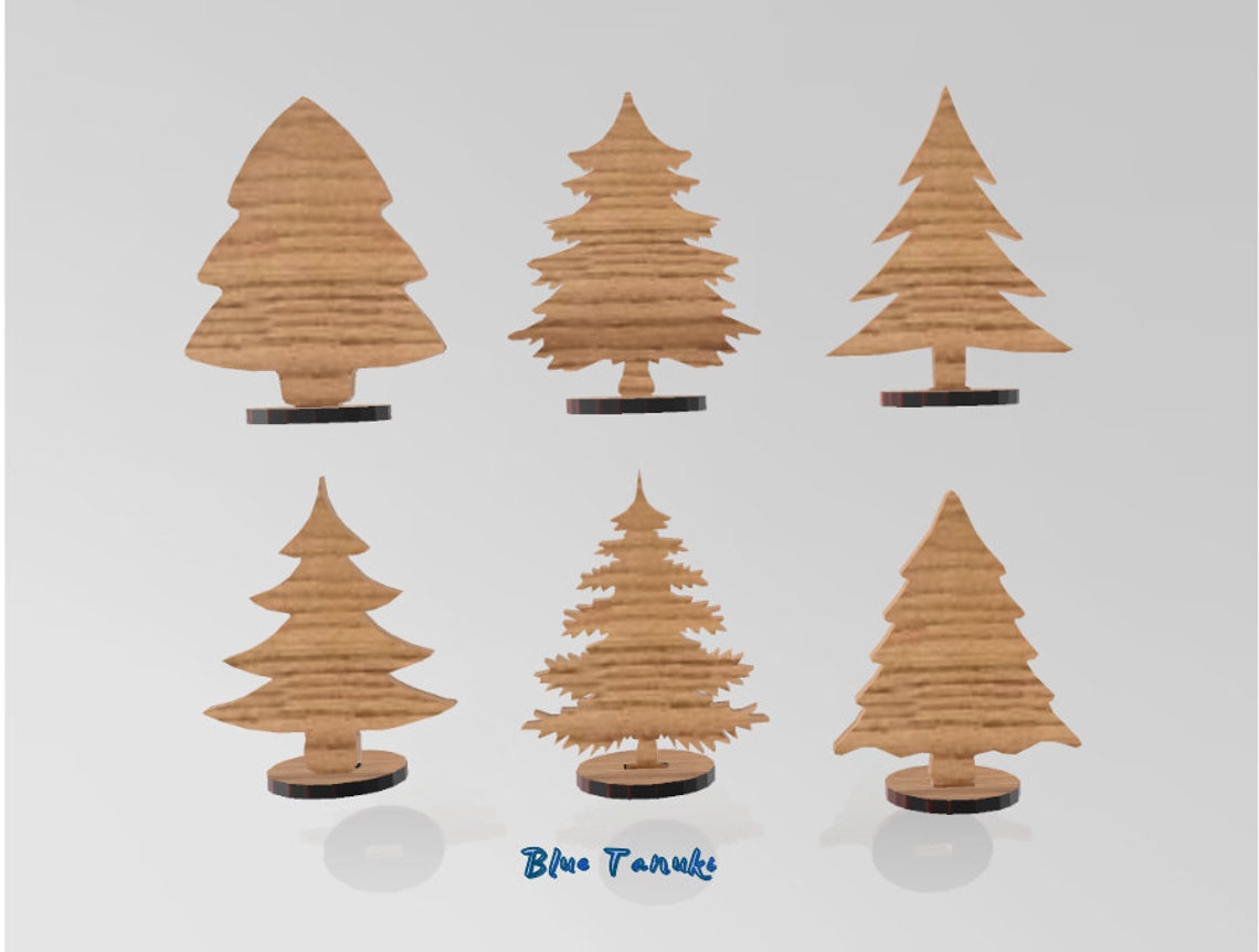 Stand Christmas Tree SVG, Pine Tree, Tree Svg, Tree Silhouette Svg ...