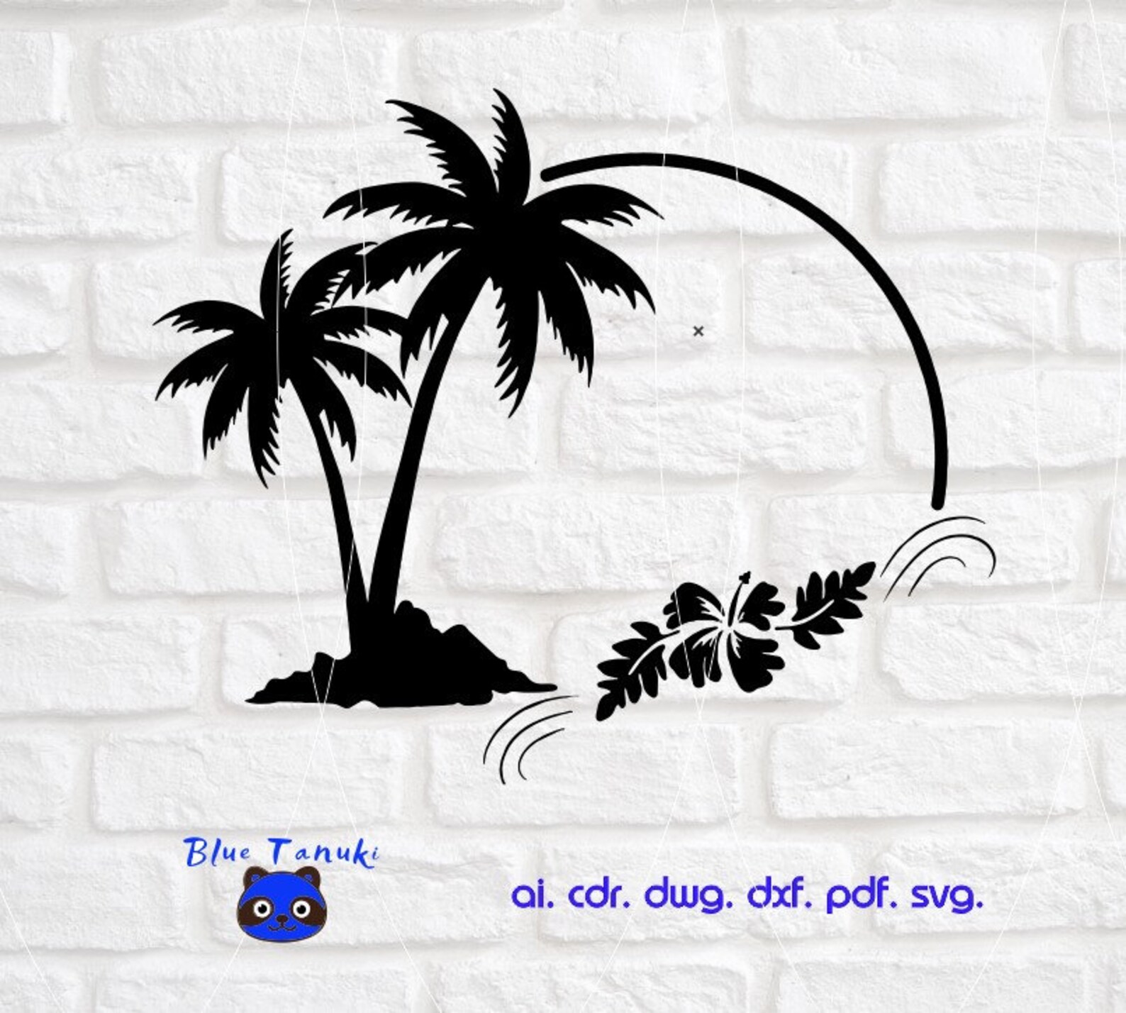Summer Palms Svg Beach Svghawaii Svg Alohatropical - Etsy