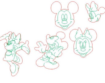 Mickey Laser Cut File | Etsy