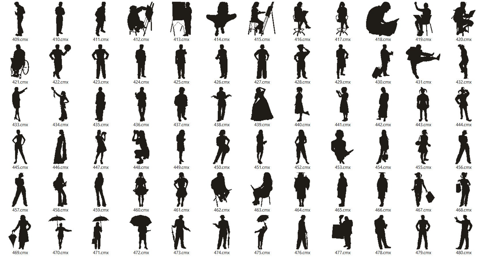 950 ELEMENTS Mega Silhouette Vector Pack /instant Digital Download ...