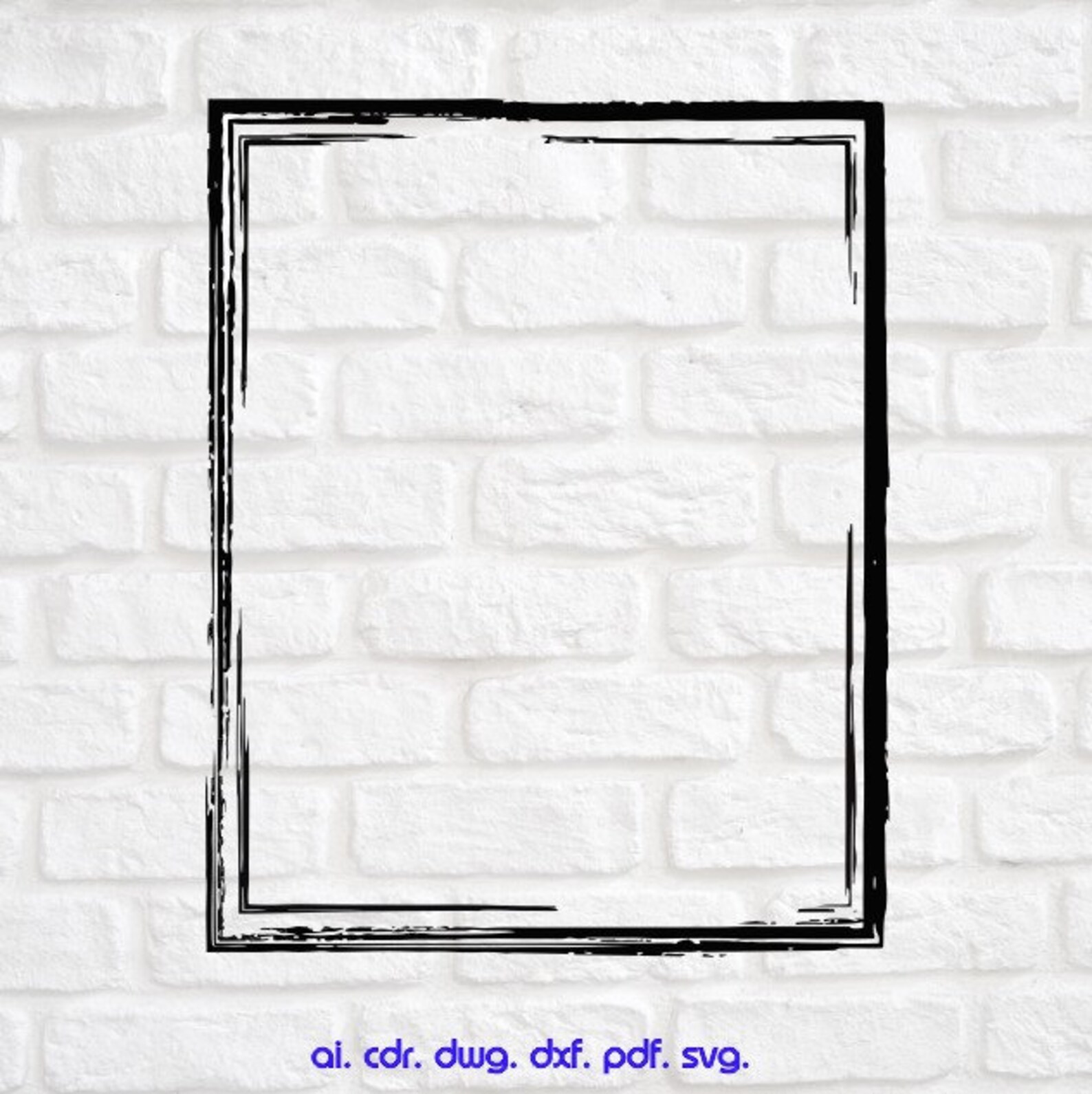 Distressed Frame Svg, Grunge Frame Svg, Square Frame Svg,frame Clipart ...
