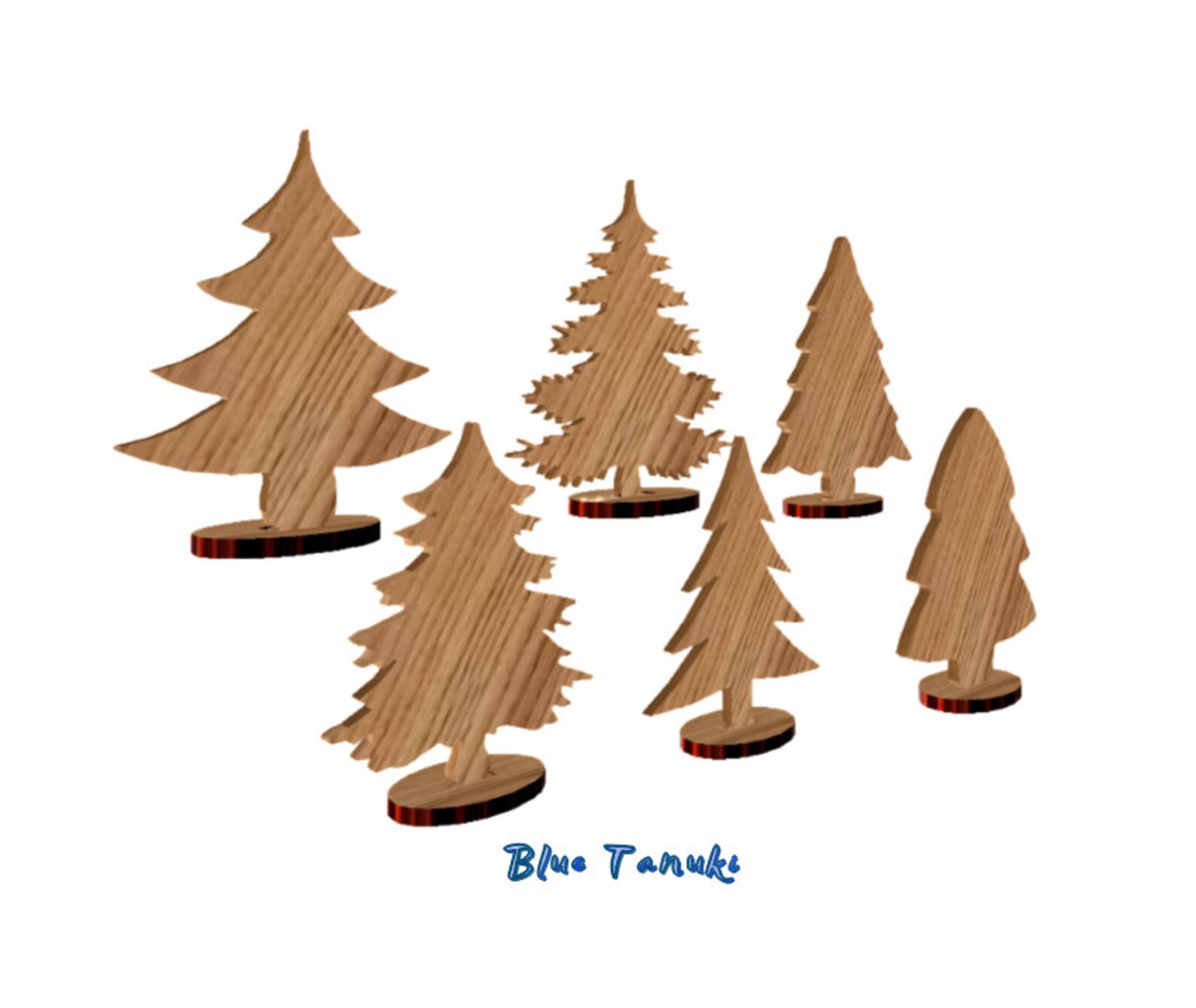 Stand Christmas Tree SVG, Pine Tree, Tree Svg, Tree Silhouette Svg ...