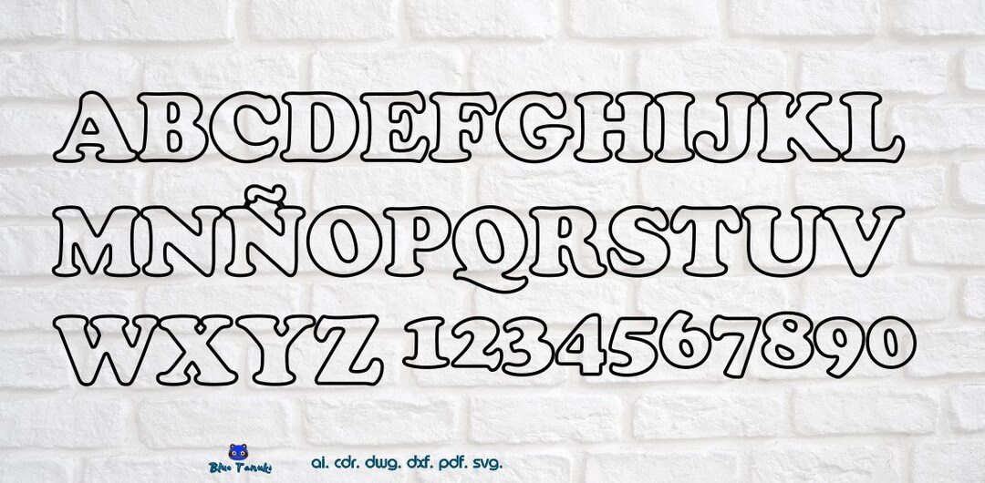 Alphabet Svg Vector, Letters and Numbers Letters Vector Art File ...