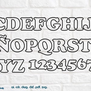 Alphabet Svg Vector, Letters and Numbers Letters Vector Art File ...