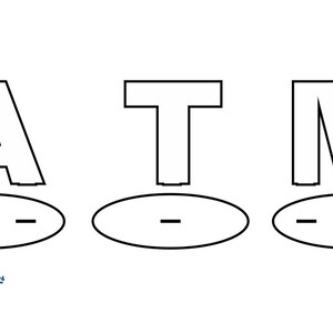 Alphabet Svg Vector Letters With Base Letters Vector Art - Etsy