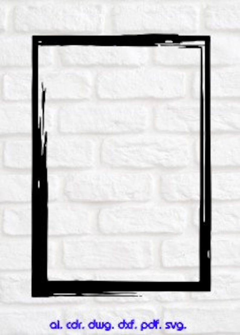 Distressed Frame Svg Grunge Frame Svg Square Frame Svgframe - Etsy