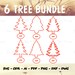 Stand Christmas Tree SVG, Pine Tree, Tree Svg, Tree Silhouette Svg ...