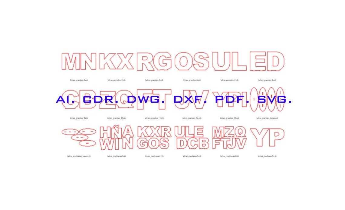 Alphabet Svg Vector Letters With Base Letters Vector Art - Etsy