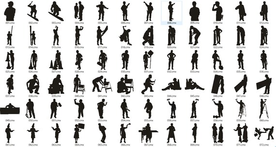 950 ELEMENTS Mega Silhouette Vector Pack /instant Digital | Etsy