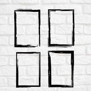 Distressed Frame Svg, Grunge Frame Svg, Square Frame Svg,frame Clipart ...