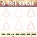 Christmas Tree SVG, Pine Tree, Tree Svg, Tree Silhouette Svg, Tree With ...