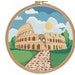 Colosseum PDF Pattern Cross Stitch - Rome Italy - Coliseum Needlepoint ...