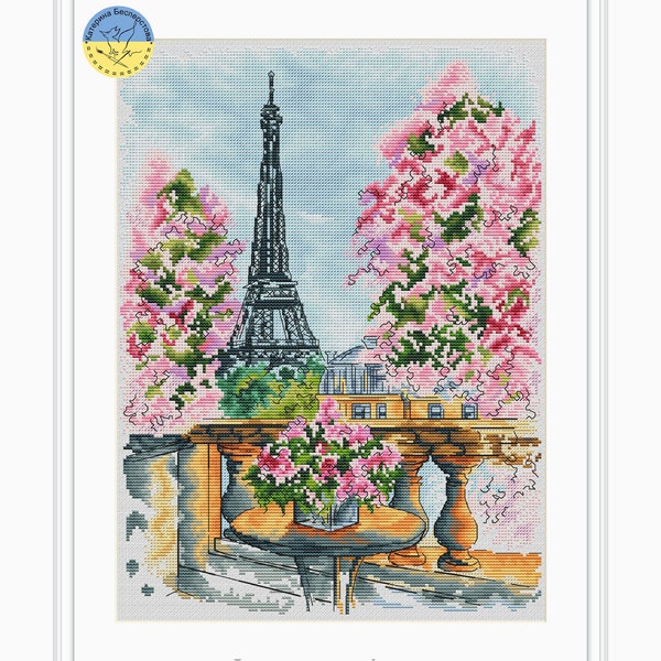Paris Cross Stitch - Etsy