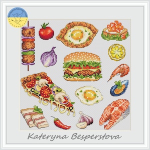 Kitchen Sampler - PDF Cross Stitch Pattern - Needlepoint Pattern ...