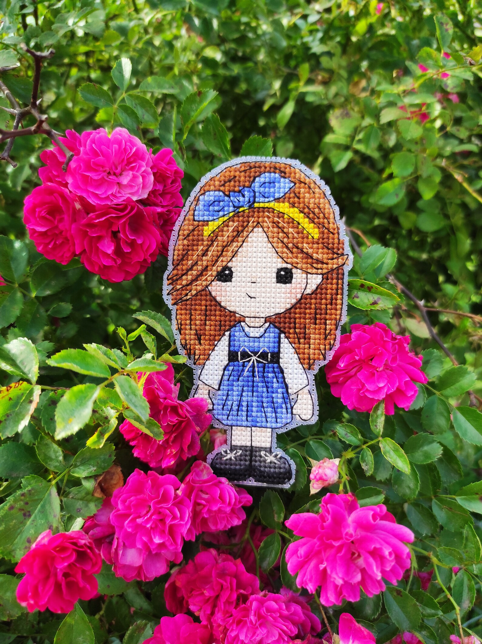 Cute Little Girl PDF Cross Stitch Pattern Girl Counted Chart - Etsy