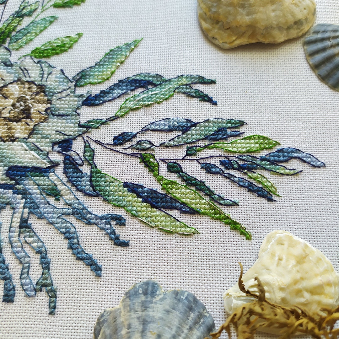 Sea Shell PDF Cross Stitch Pattern Ocean's Dreams | Etsy