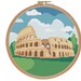 Colosseum PDF Pattern Cross Stitch - Rome Italy - Coliseum Needlepoint ...