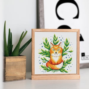 Little Cute Fox PDF Cross Stitch Pattern Fox Counted Cross Stitch ...
