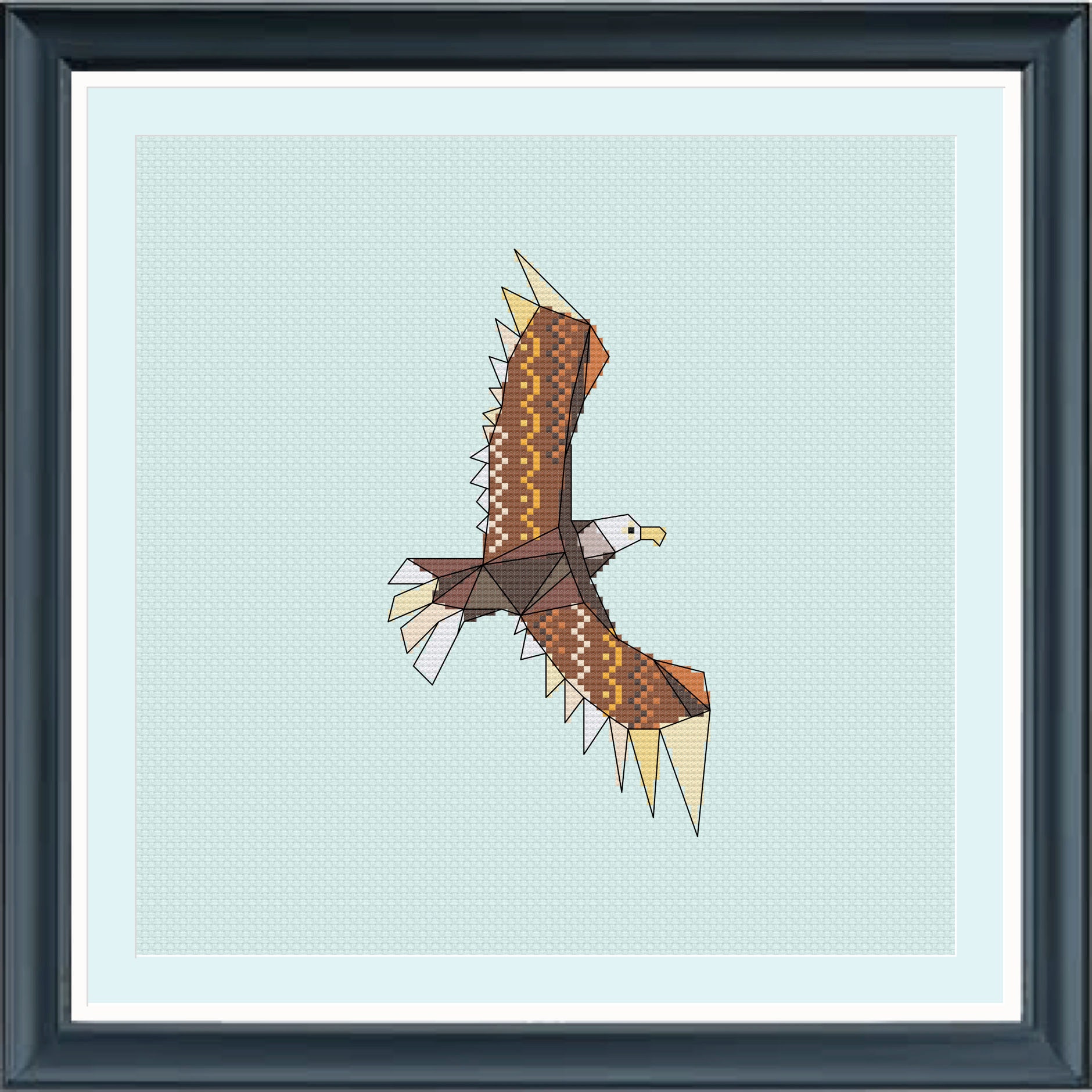 Eagle Geometric PDF Xstitch Pattern - Etsy