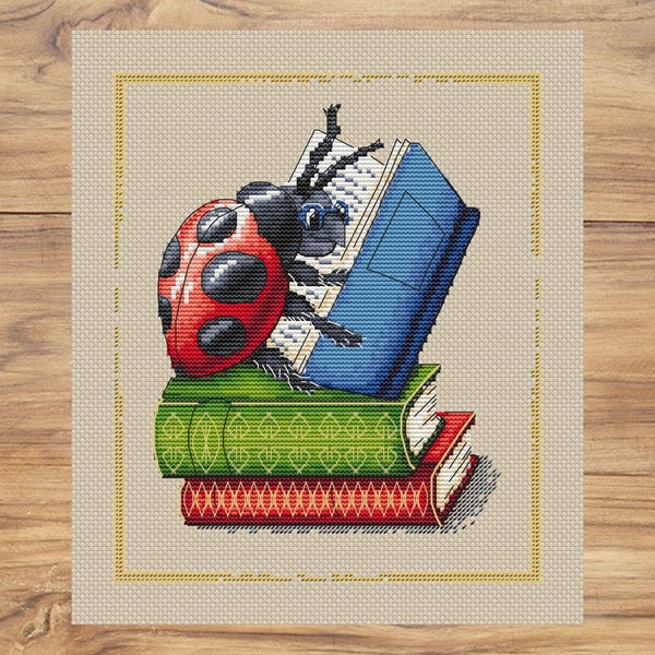 Reading Cross Stitch - Etsy