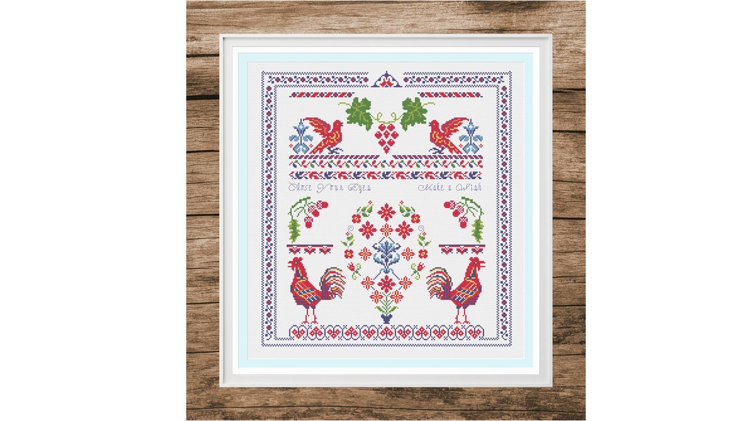 Make a Wish - Sampler - PDF Cross Stitch Pattern - Family Guardian ...