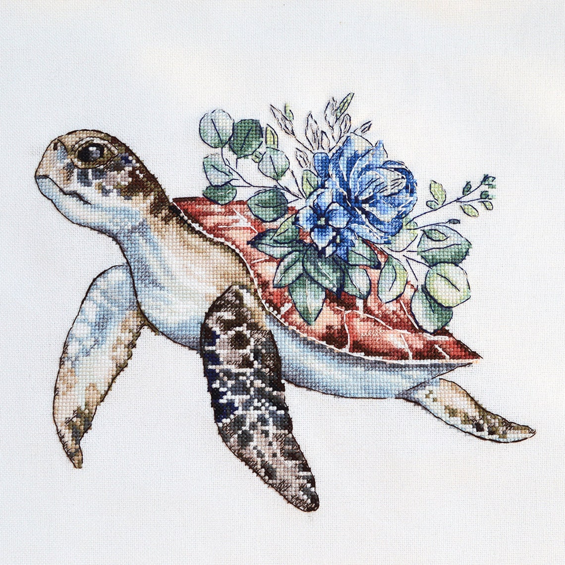 Turtle PDF Cross Stitch Pattern Ocean's Dreams - Etsy