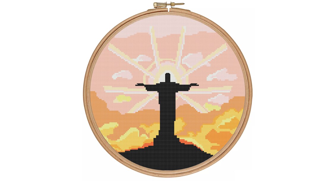 Christ the Redeemer - Rio De Janeiro -brazil - Landscape - PDF Pattern ...
