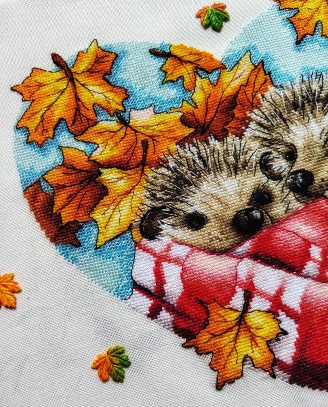 Hedgehogs in Love PDF Cross Stitch Pattern Two Hedgehogs - Etsy