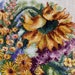 Sunflowers Bouquet PDF Cross Stitch Pattern - Yellow Flowers Counted ...