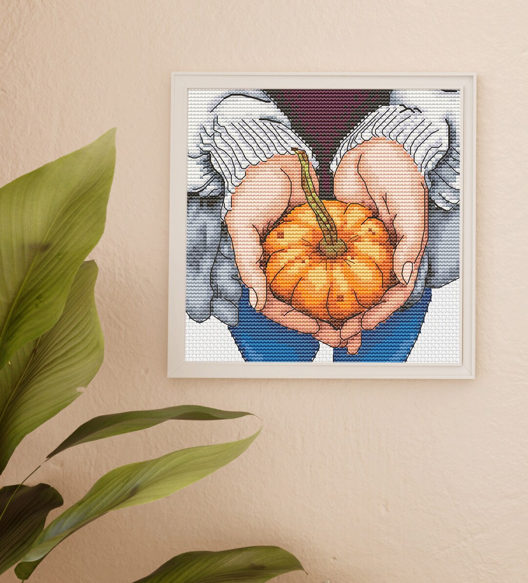 Happy Fall Counted Cross Stitch Pattern - PDF Cross Stitch Pattern ...