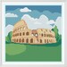 Colosseum PDF Pattern Cross Stitch - Rome Italy - Coliseum Needlepoint ...