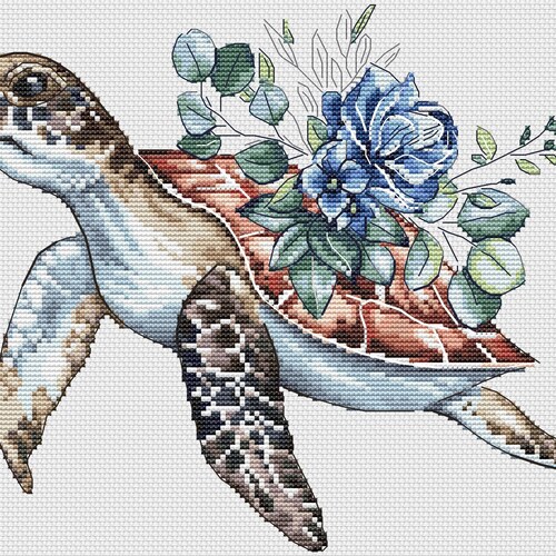 Sea Turtle Cross Stitch Pattern 8 Instant PDF Download Sea - Etsy