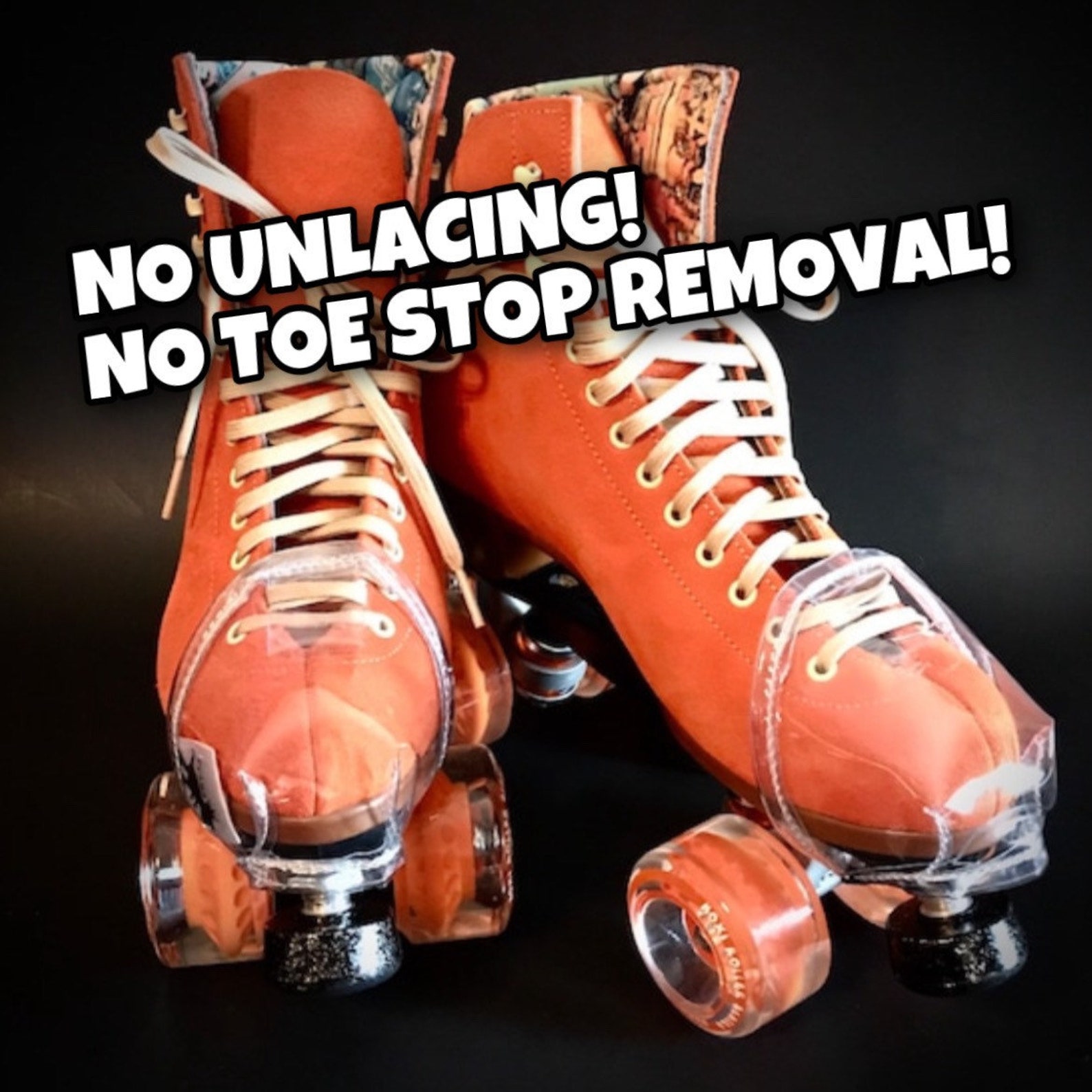 Fast Caps Roller Skate Toe Guards Clear Transparent Vinyl - Etsy