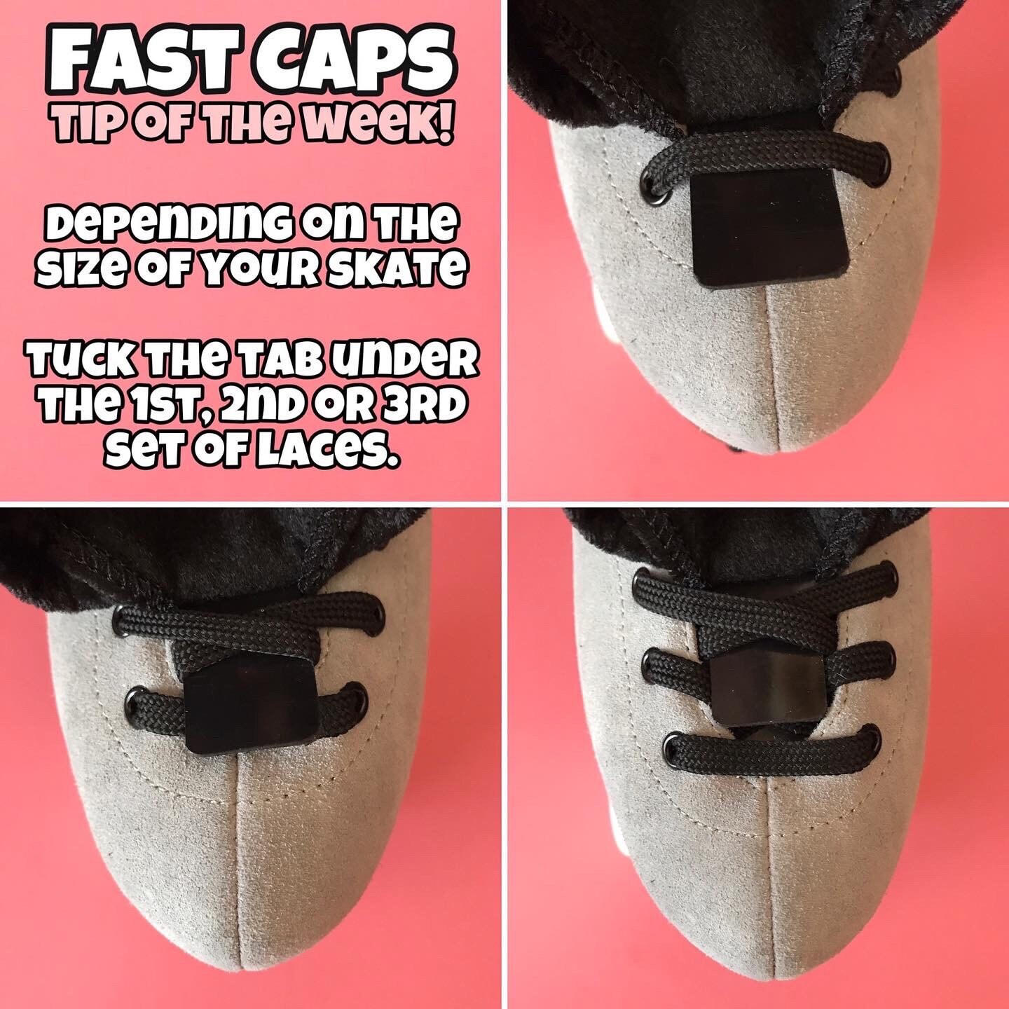 FAST CAP Roller Skate Toe Guards. Roller Skate Toe Caps Pink - Etsy