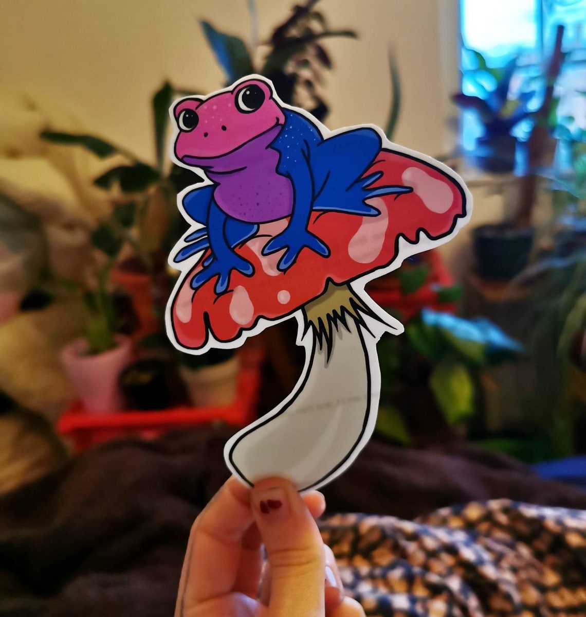 Bisexual Pride Frog Sticker | Etsy