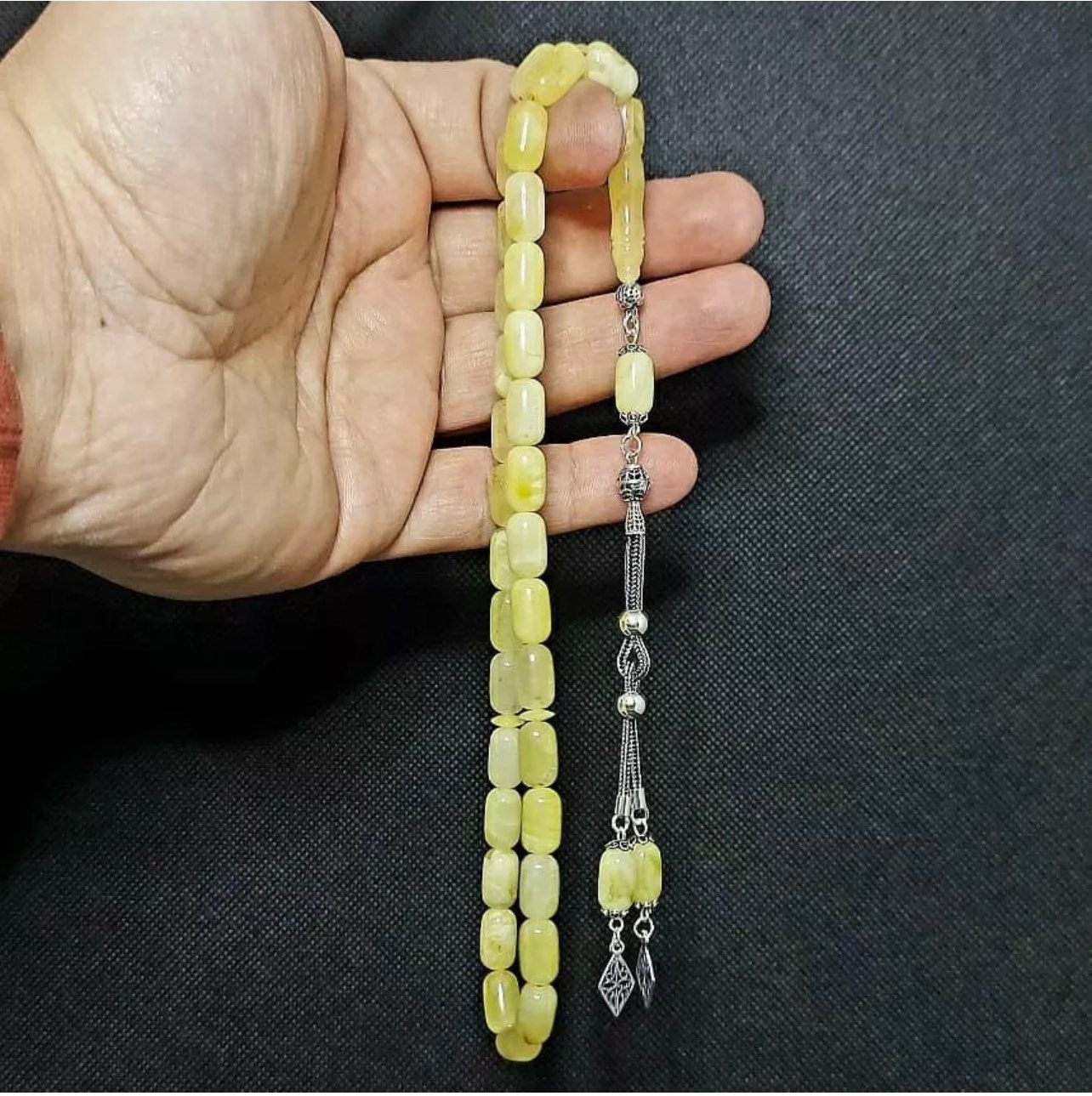 Tesbih Tespih Kaya Damla Kehribar ECHT Bernstein Litvanya 15,5gr ...
