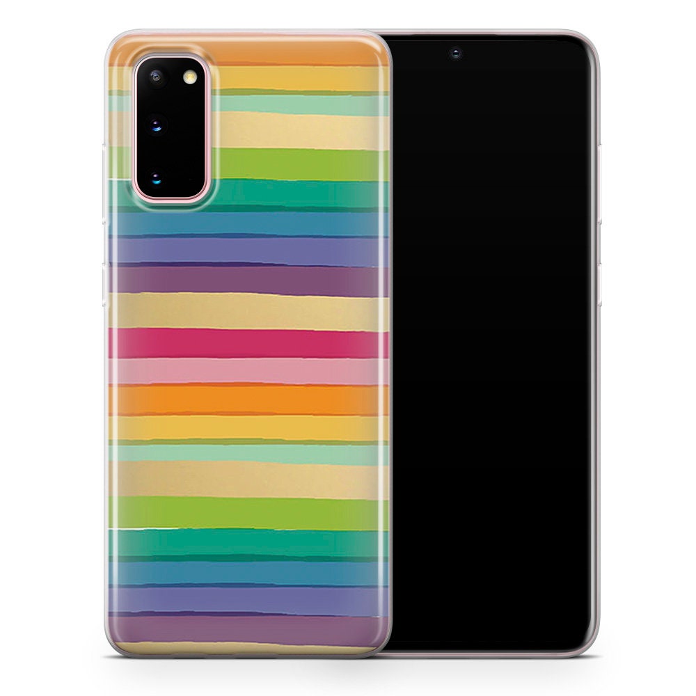 Colorful Rainbow Stripe Friendship Phone Case Samsung Galaxy | Etsy