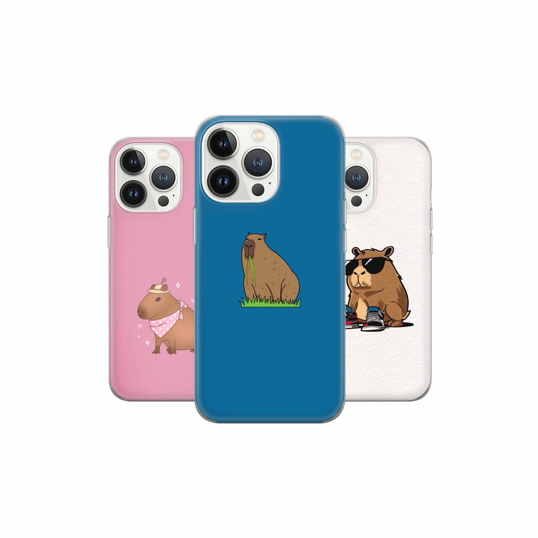 Capybara Phone Case Pet Painting Cover for iPhone 16 Pro Max 15 14 13 ...